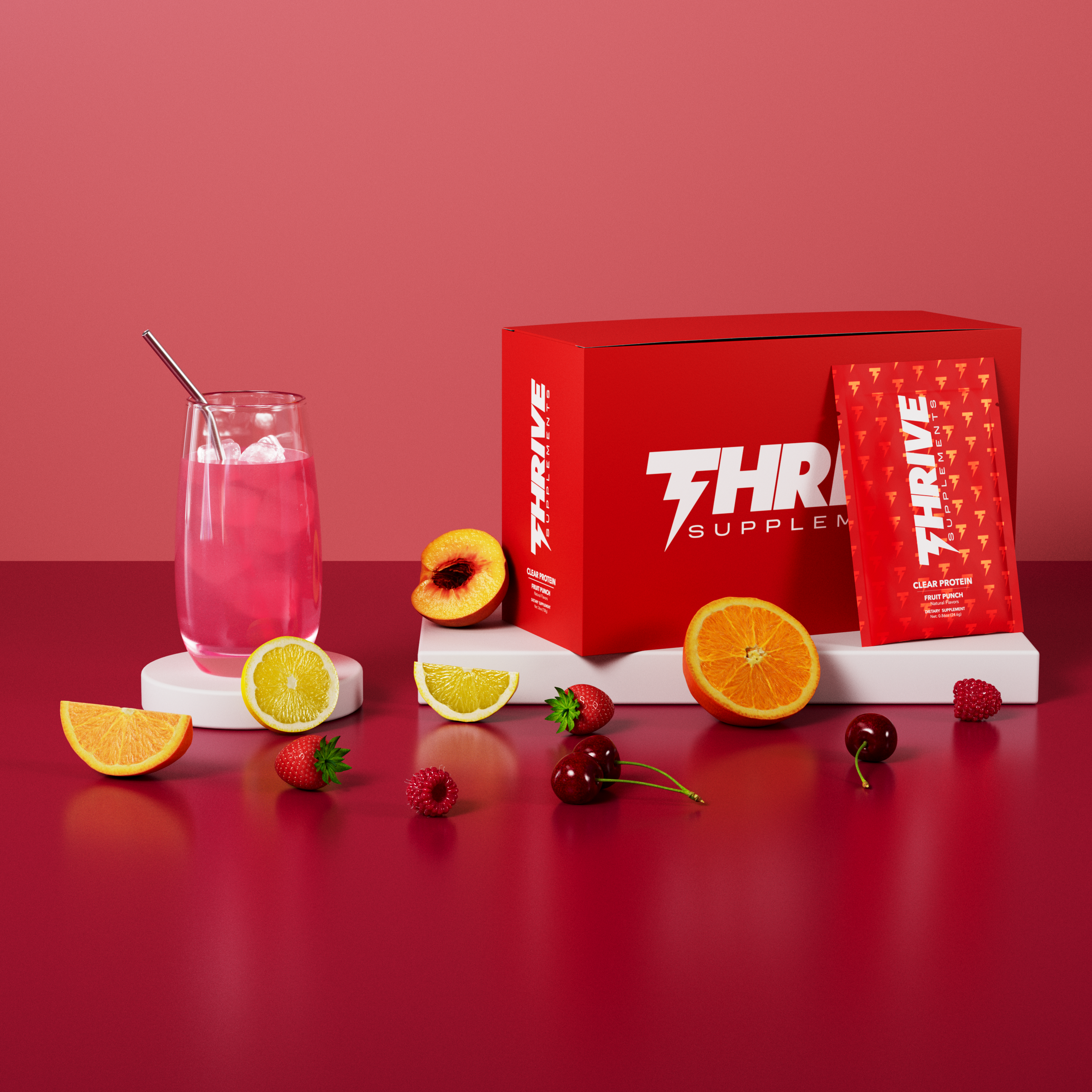 Clear Protein - Fruit Punch (20 servings) – Thrive Supplements